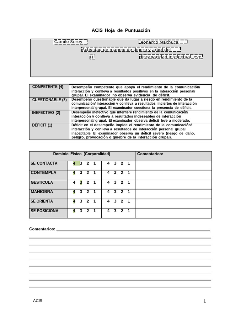 Acis Don Genaro | PDF | Sicología | Ciencias del comportamiento