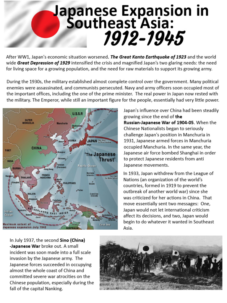 Japanese Expansion in SE Asia Reading | PDF | Allies Of World War II ...