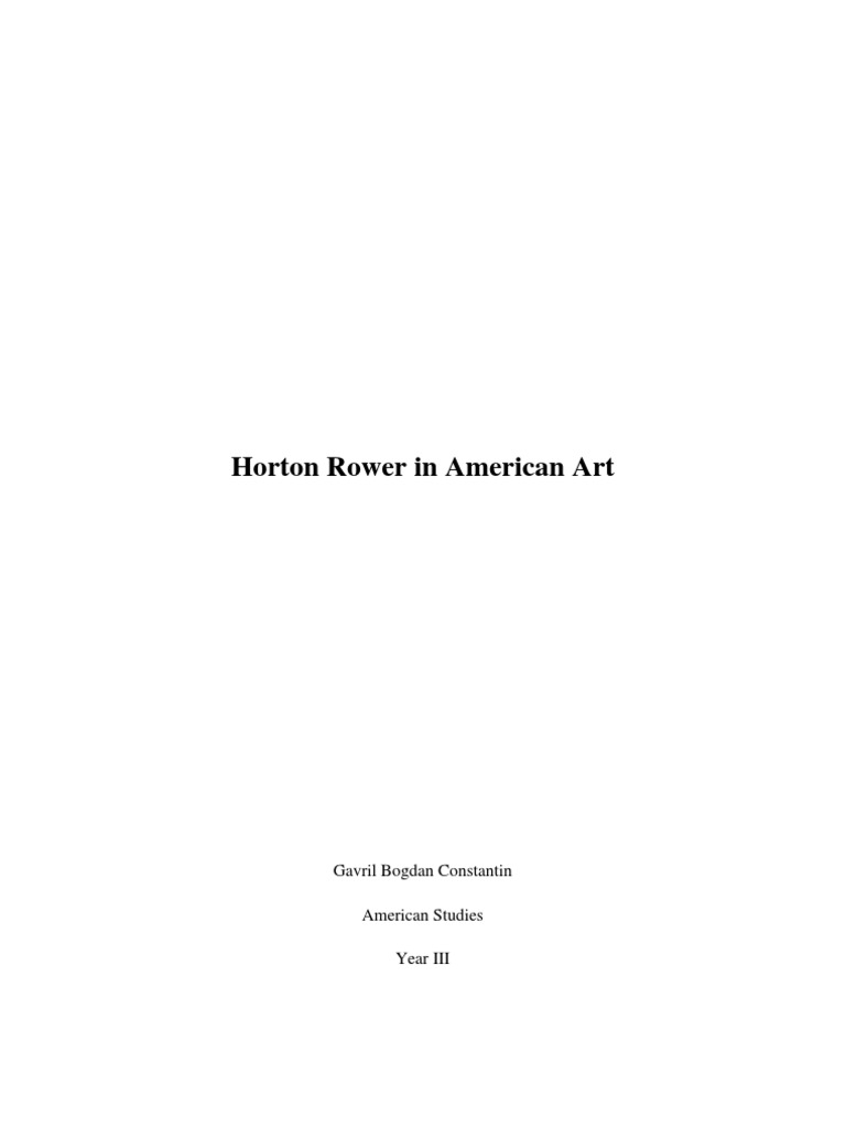 Holton Rower in American Art | PDF | Acrylic Paint | Paintings