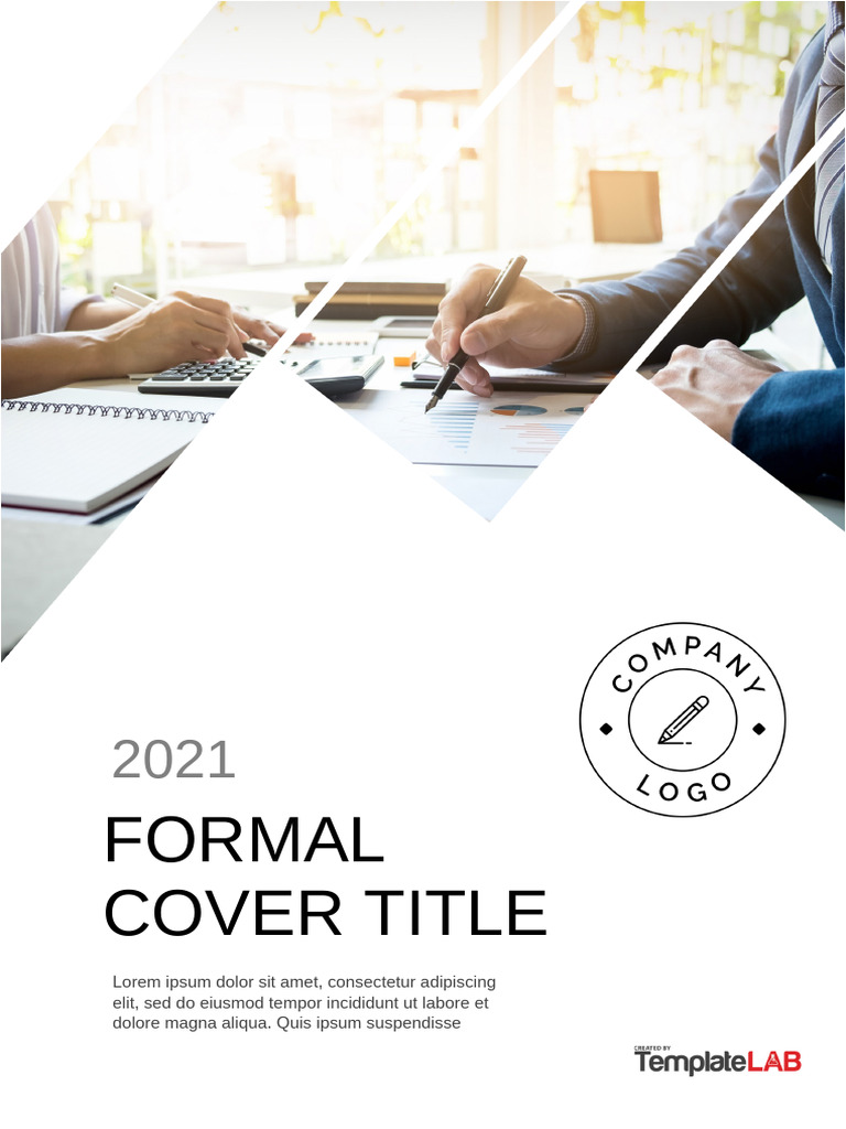 Formal Cover Page Template TemplateLab.com | PDF