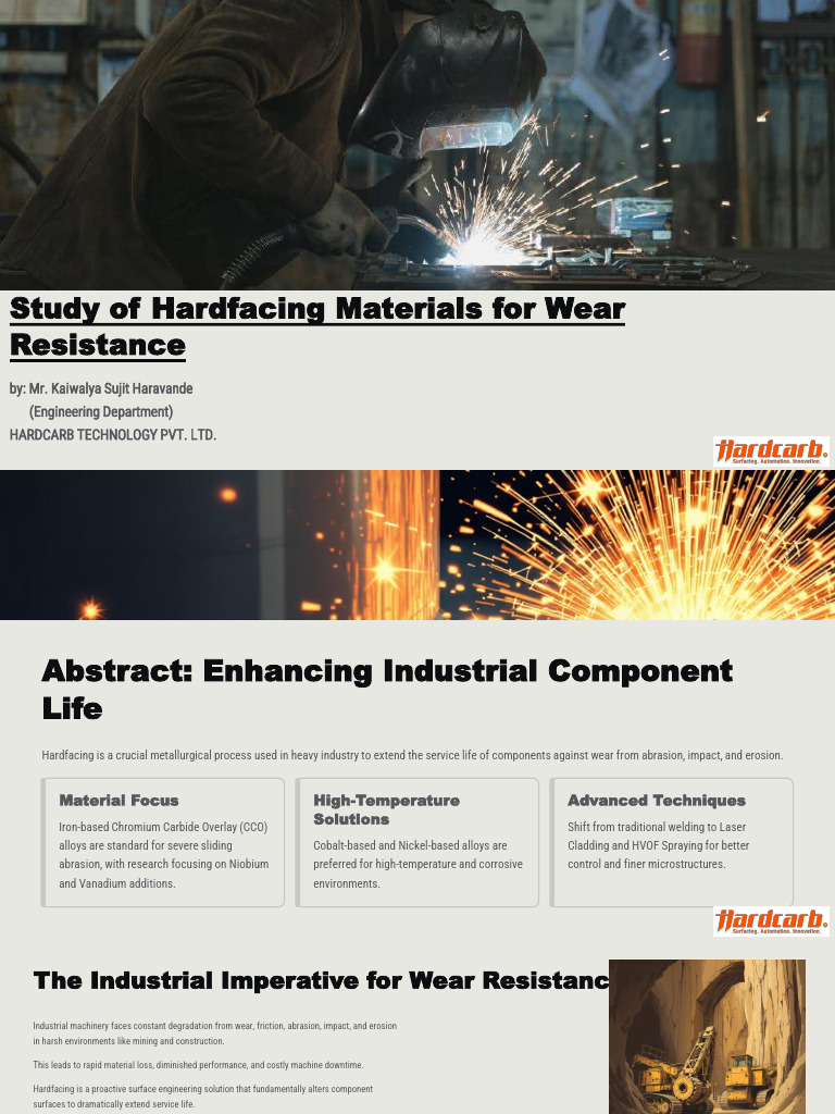 Study of Hardfacing Materials For Wear Resistance | PDF | Wear | Alloy