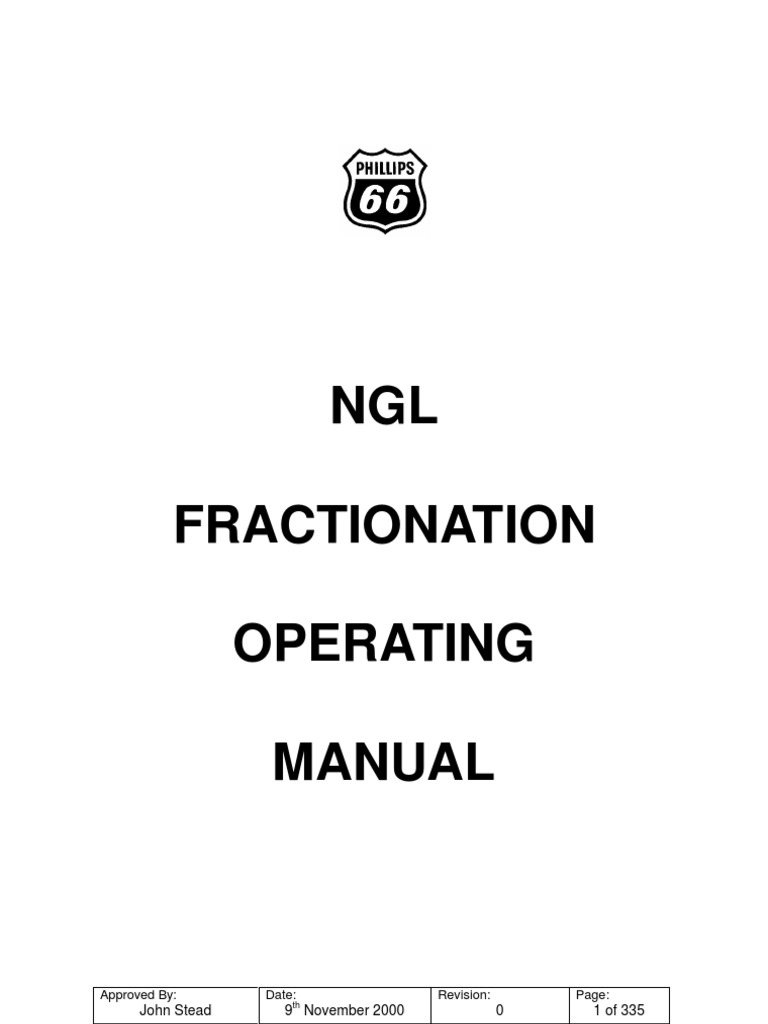 NGL Fractionation Operating Manual | PDF | Natural Gas Processing | Valve