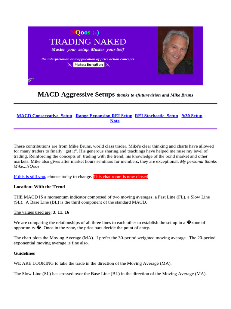 NQoos-macd agressive entries | PDF | Private Sector | Financial Markets