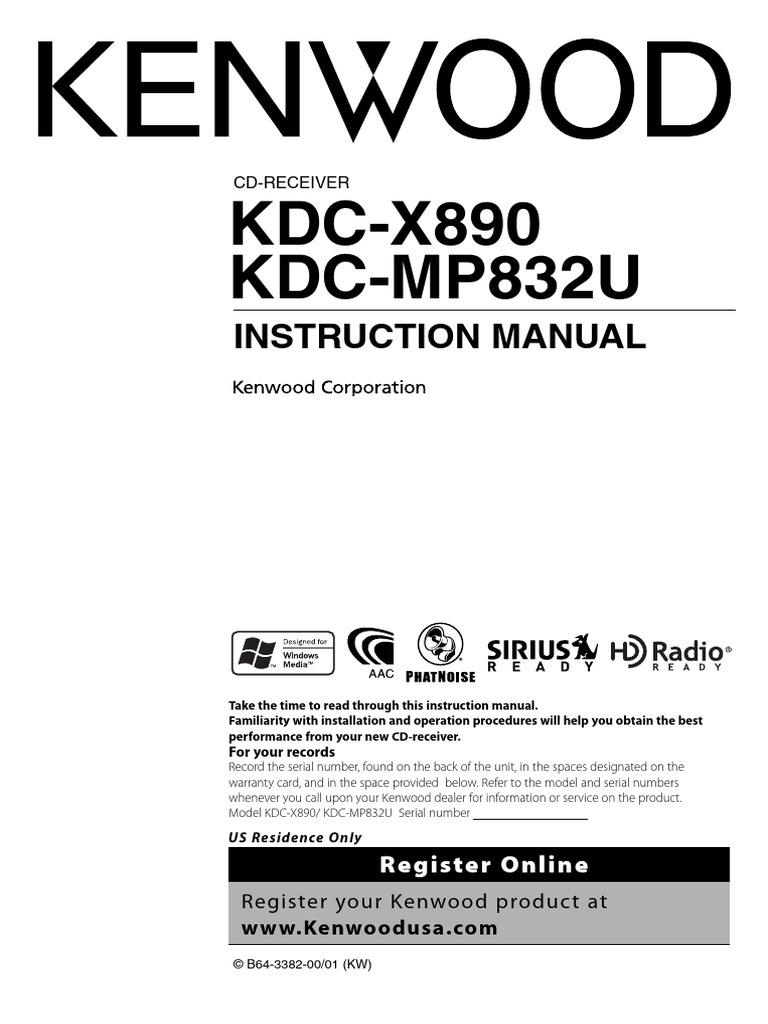 Manual Kenwood KDC-X890 - ManualsBase.com | PDF | Computer File ...