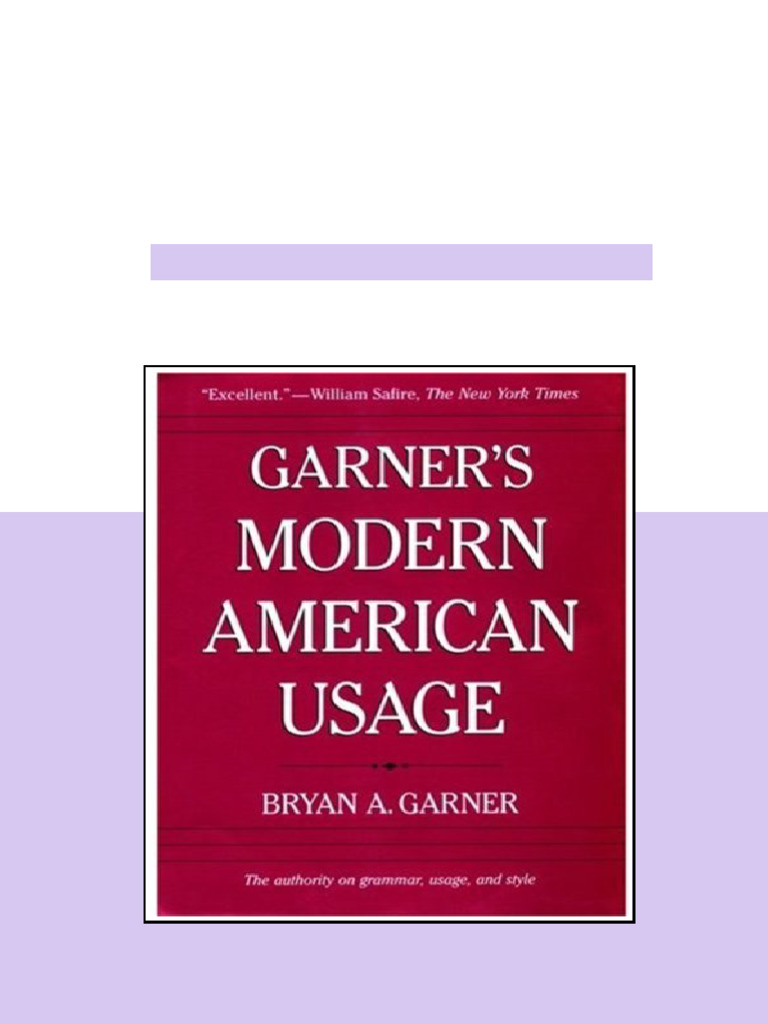 (Ebook) Garner’s Modern American Usage by Bryan A. Garner ISBN ...