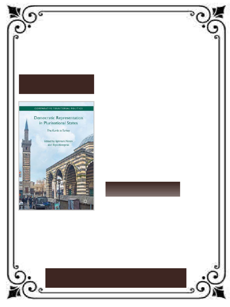 Democratic Representation in Plurinational States: The Kurds in Turkey ...