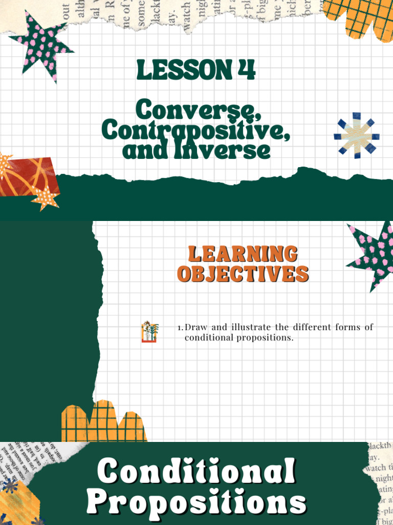 L4-Converse, Contrapositive, Inverse | PDF | Rectangle | Metalogic