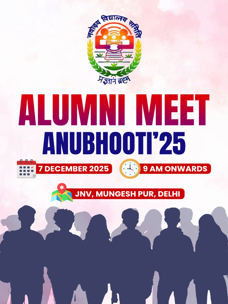 Alumni Meet Anubhooti '25 Invitation | PDF