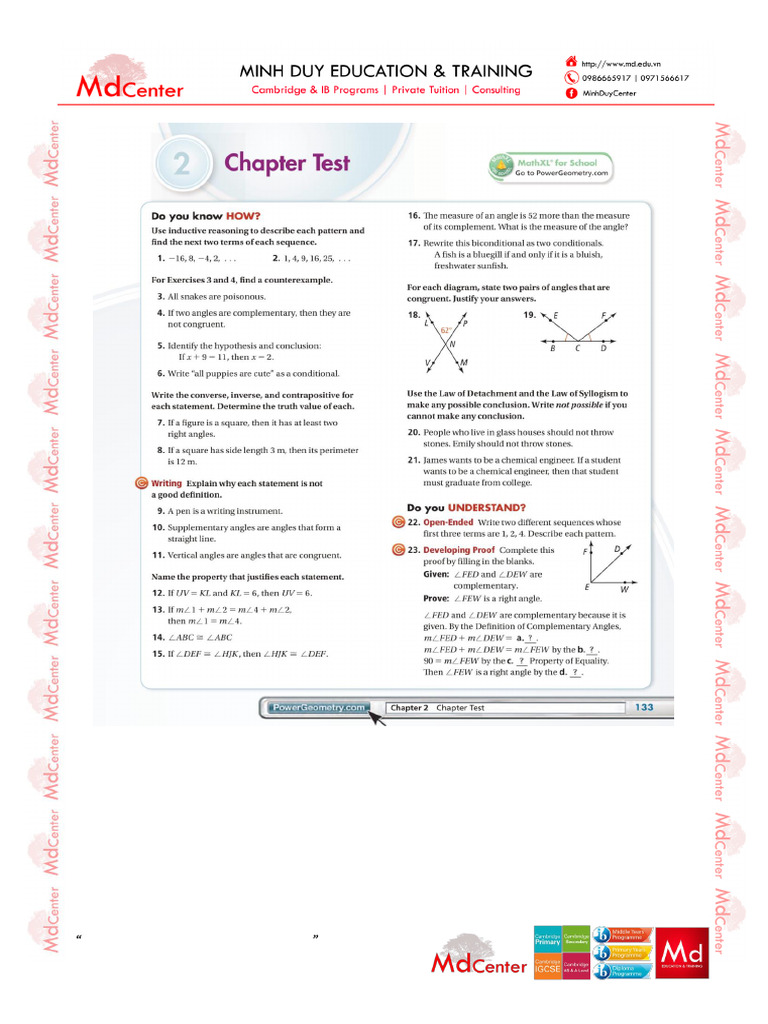 Chapter 02 - Reasoning and Proof-pages | PDF