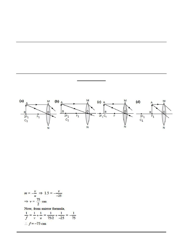 Light Reflection and Refraction Practice Paper | PDF | Atomic | Glass ...