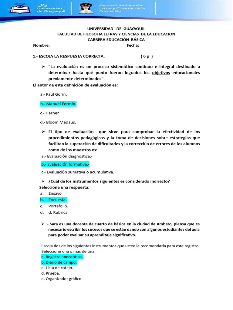 Tarea 1 Terminada | PDF | Evaluación | Aprendizaje