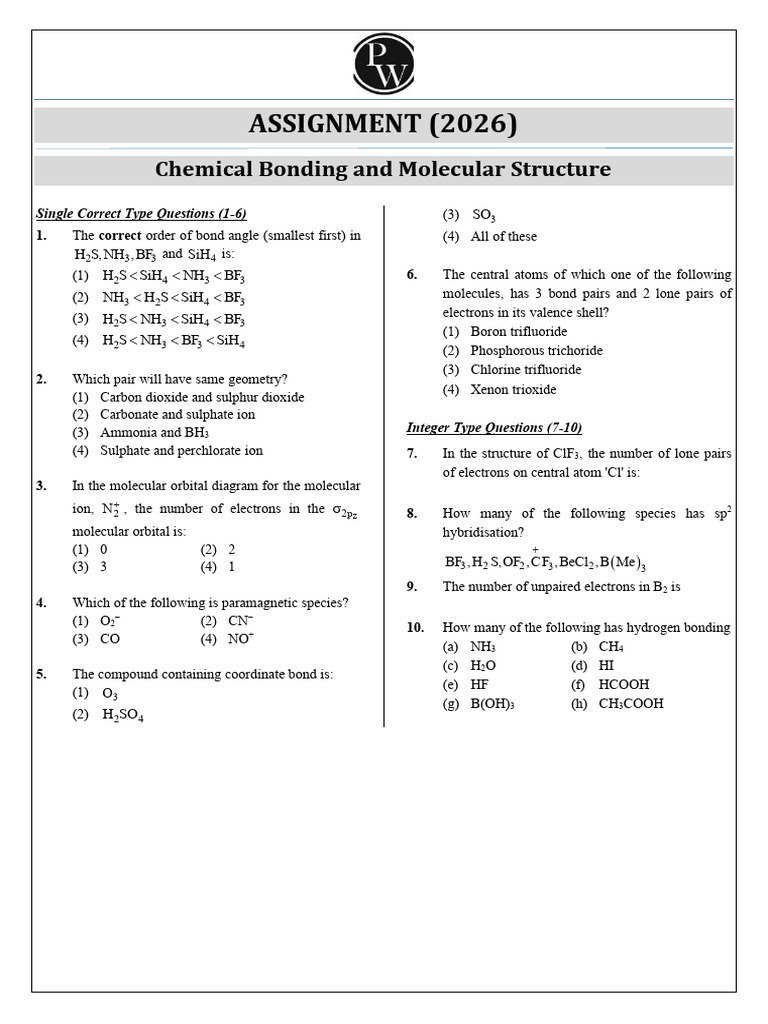 book (1) | PDF | Chemical Bond | Molecules
