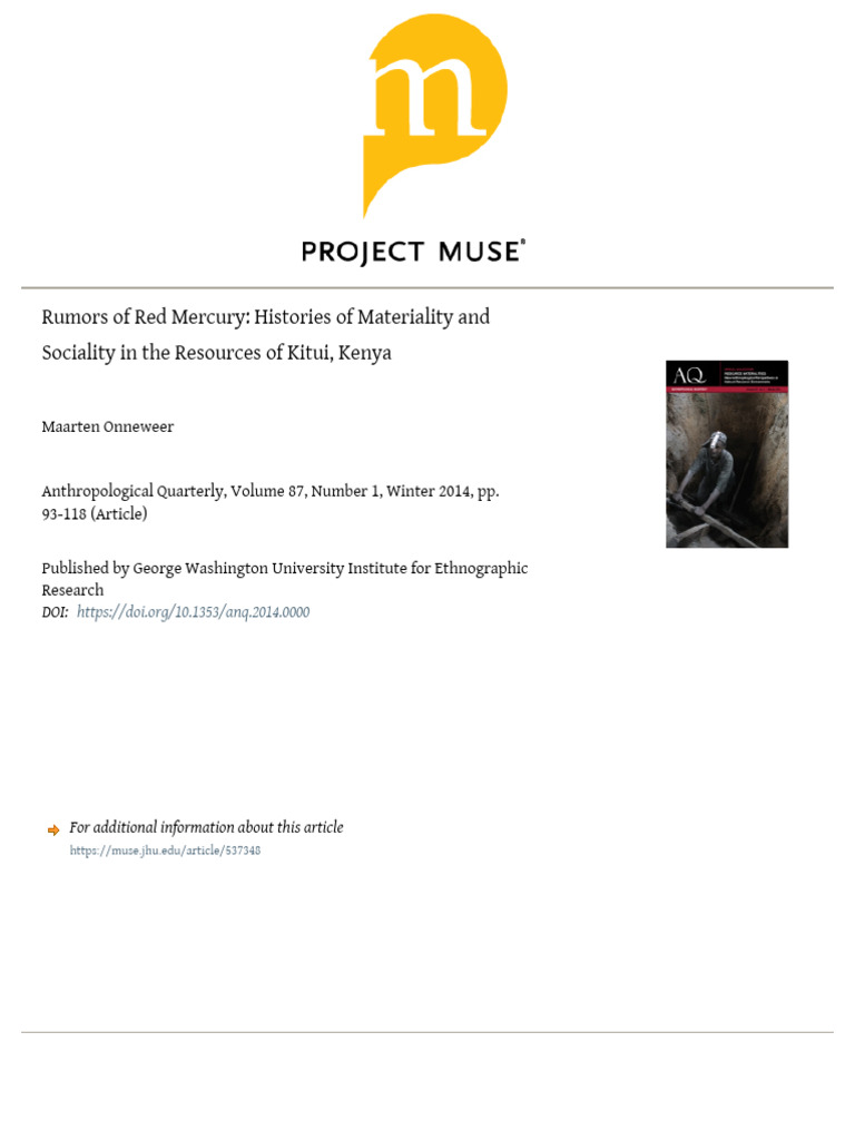 Project Muse 537348 | PDF | Rumor