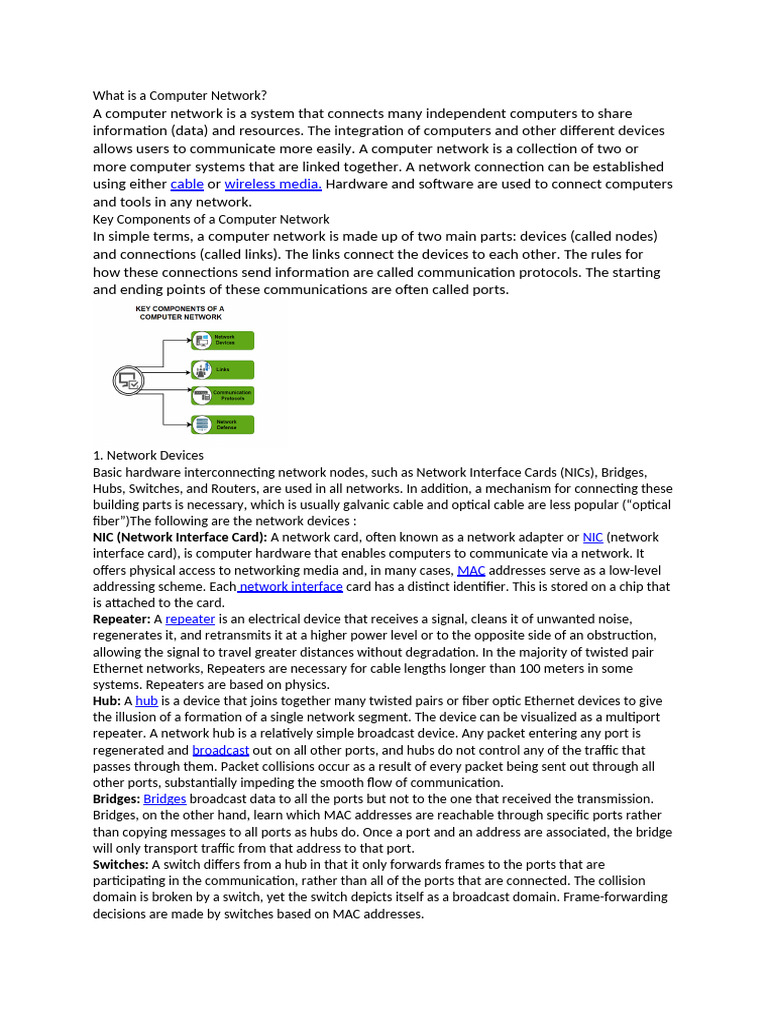 Understanding Computer Networks Basics | PDF | Computer Network ...