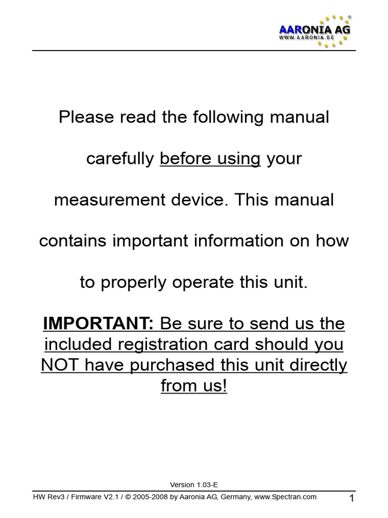 Manual Hf20xx 40xx v3 | PDF | Spectral Density | Detector (Radio)