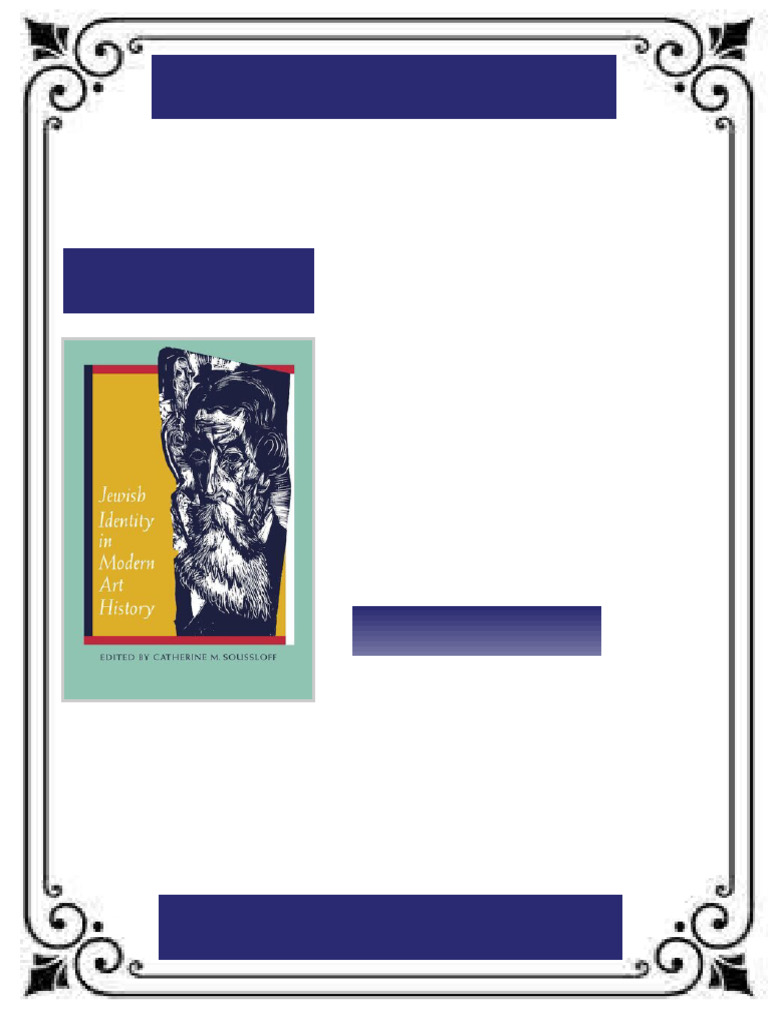 Jewish Identity in Modern Art History Catherine M. Soussloff (Editor ...
