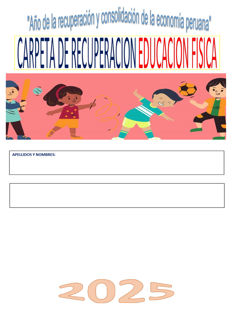 CARP. RECUP. EE.FF 1° 2025.... | PDF