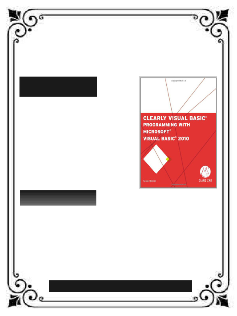 Clearly Visual Basic Programming with Microsoft Visual Basic 2010 2nd Edition Diane Zak ebook ...