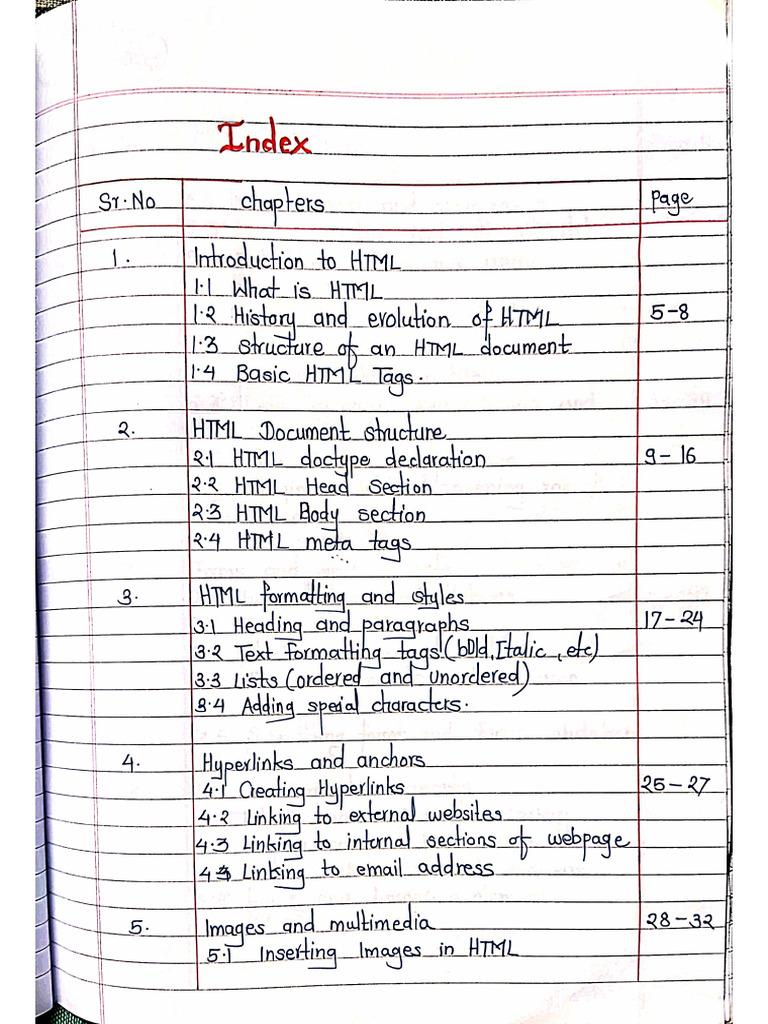 HTML Notes ? ? | PDF