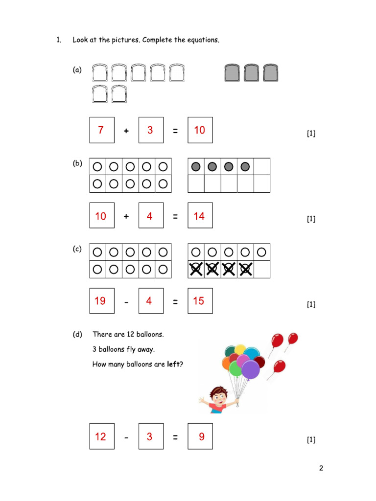 y1_ Math t2 2025 p1 Ms | PDF
