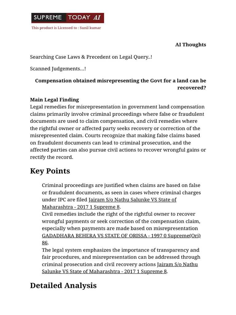 AI_Thoughts - Supreme Today AI-SupremeToday AI (1) | PDF | Legal Remedy ...