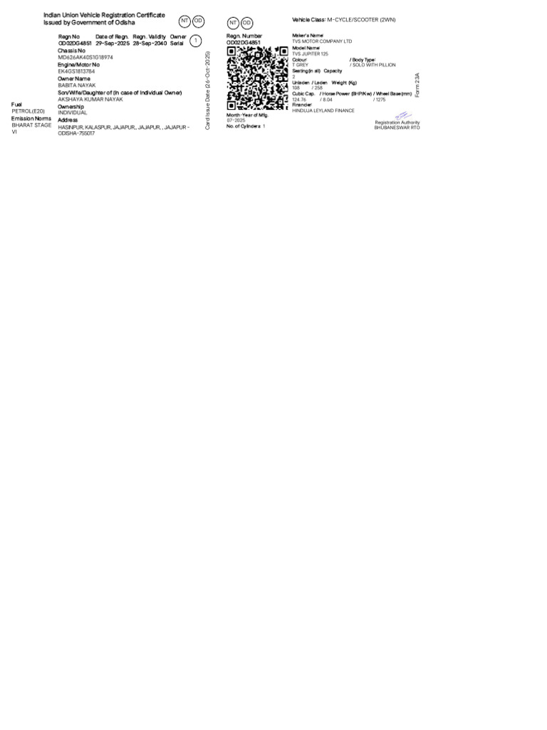 Vahan.parivahan.gov.in Vahanservice Vahan Ui Onlineservice Form Print ...