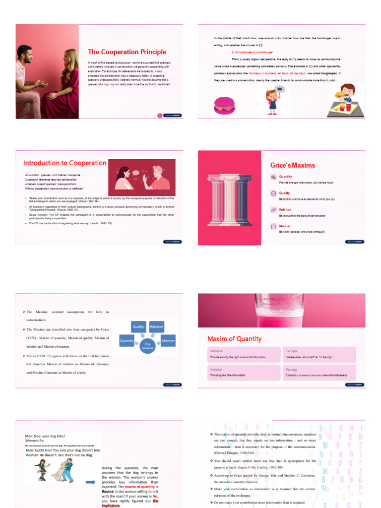 Understanding the Cooperation Principle | PDF | Communication | Human ...