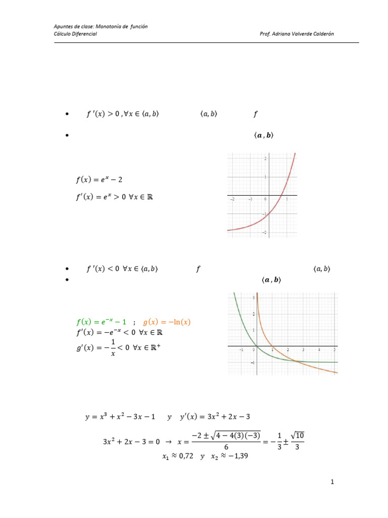 Monotonía (3)ooooooooooooooooooooooooooooooooooo | PDF | Función ...