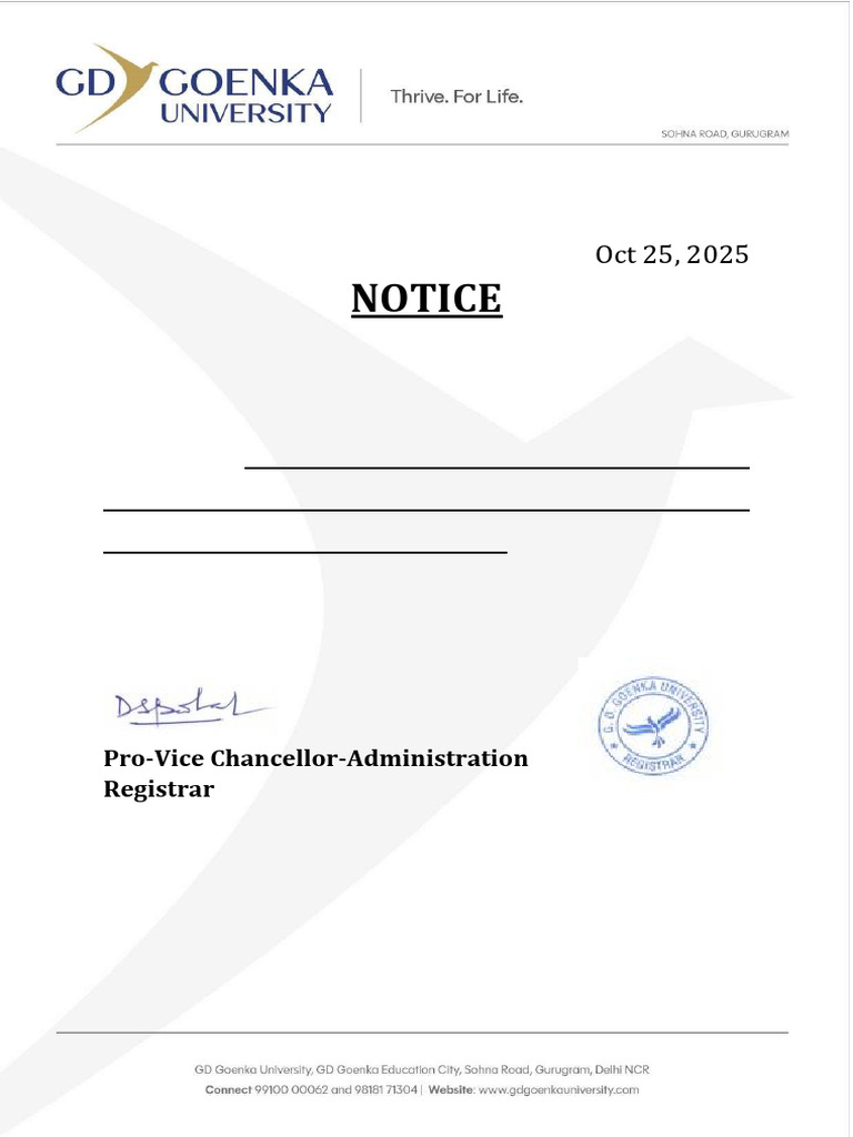 Fee Notice | PDF