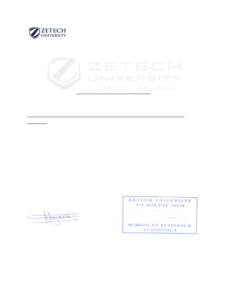 Attachment Letter Nduati Nthenya Sharon | PDF