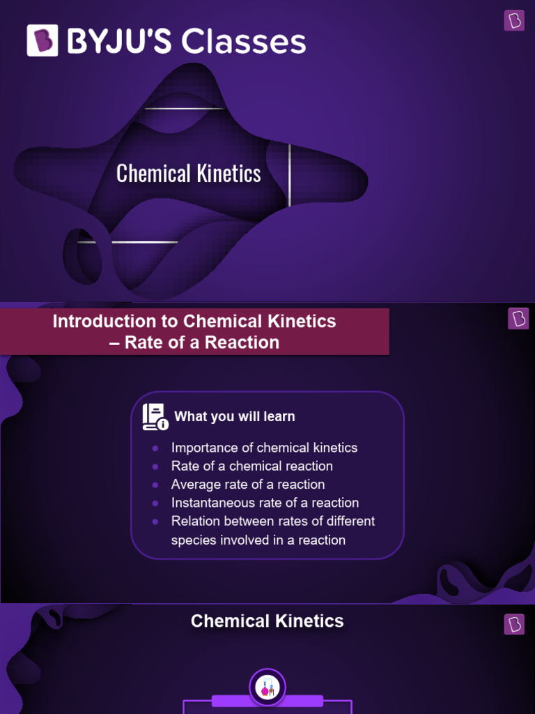 Chemical Kinetics | PDF | Reaction Rate | Chemical Kinetics