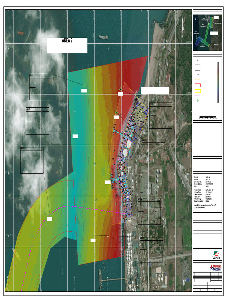 Vopak Terminal Merak Bathymetry Chart | PDF | Topography | Earth Sciences