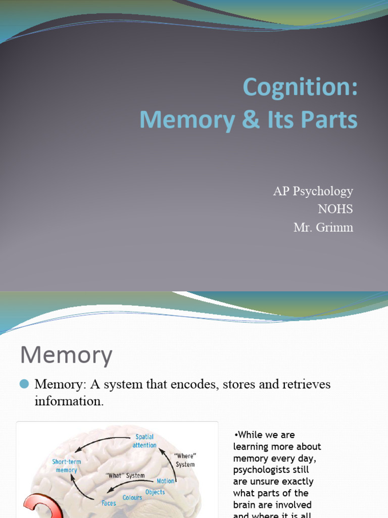 16 - AP Psychology - Unit 8a PowerPoint (Memory) | PDF | Memory ...