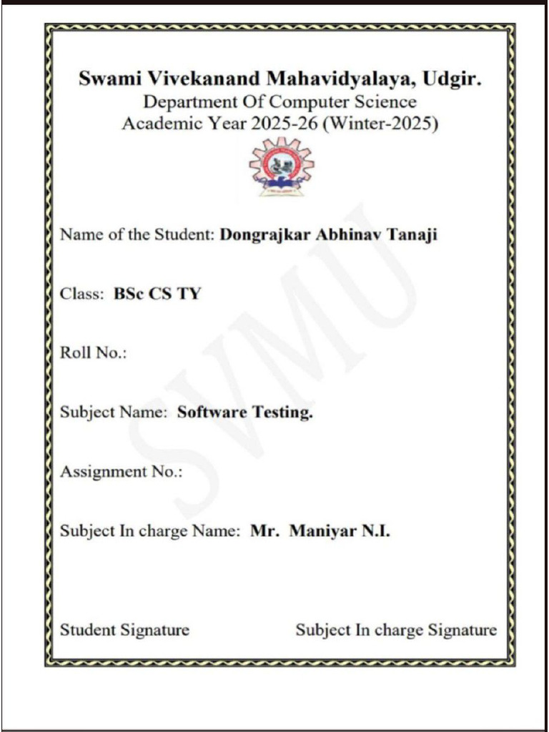 Software Testing, Assignment-IV | PDF
