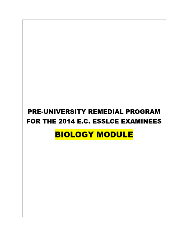 Biology Remedial Module (1) (1) | PDF | Nucleotides | Carbohydrates