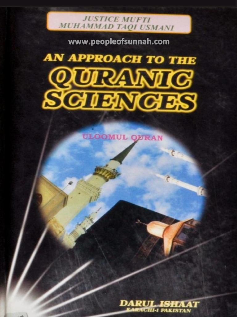 An Approach To The Quranic Sciences | PDF