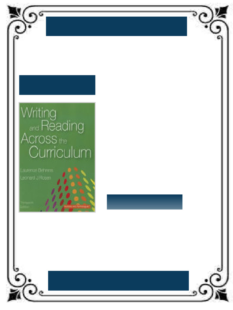 Writing and Reading Across the Curriculum MLA Update Edition Thirteenth ...