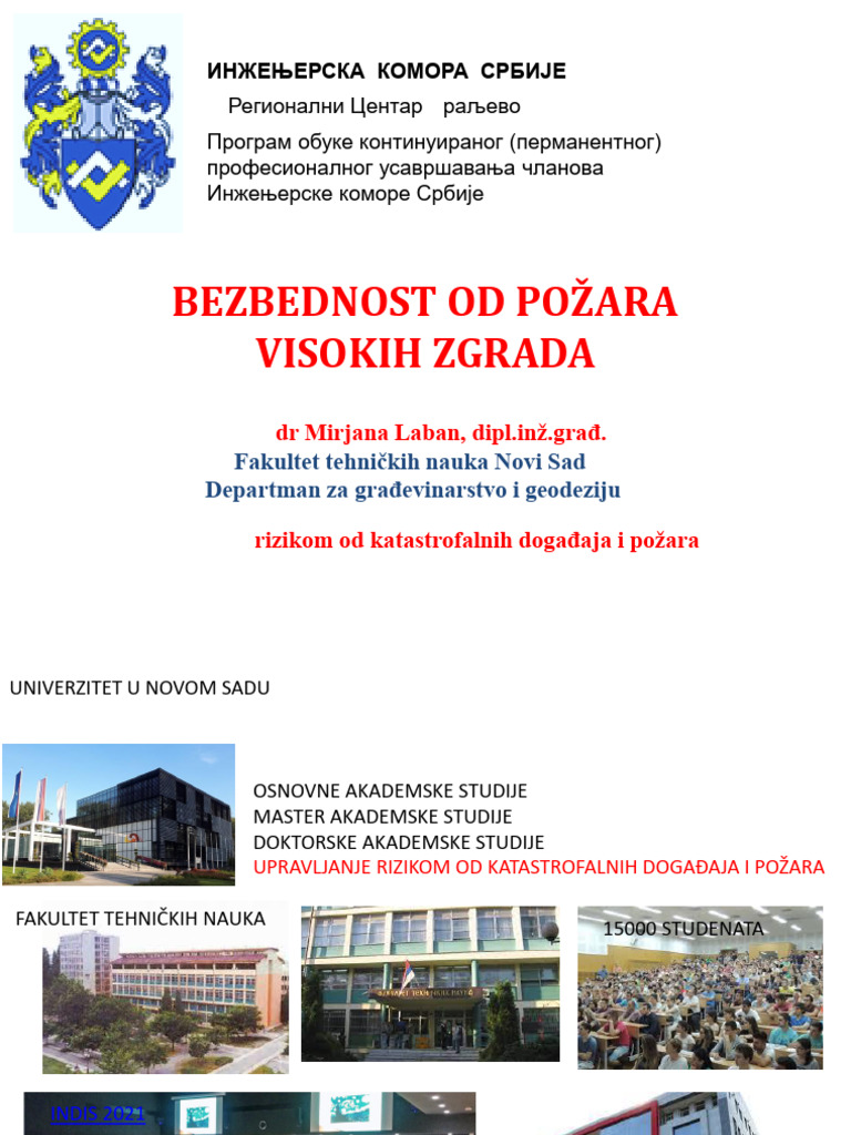 Bezbednost Od Pozara Visokih Zgrada | PDF