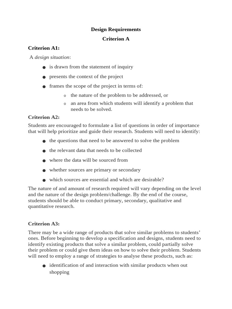 Design Requirements | PDF | Page Layout | Data