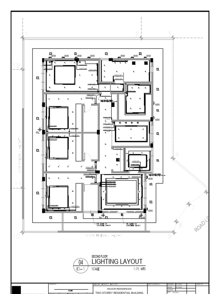 Second Floor Lighting Layout Plan | PDF