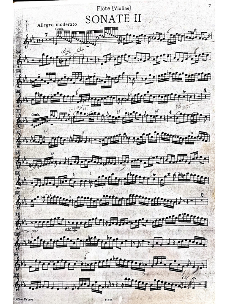 Sonat Air Bach | PDF