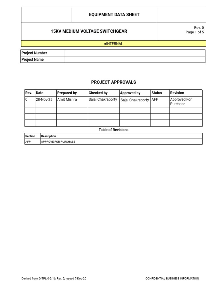 Eds - 15 KV MV Switchgear | PDF | Alternating Current | Insulator ...