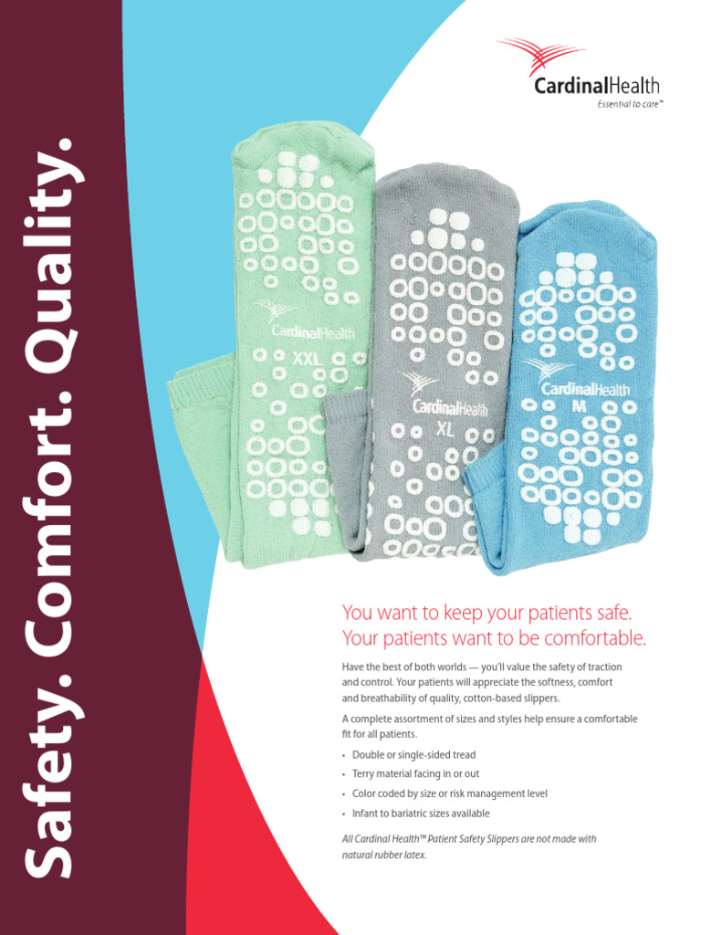 Cardinal Health Patient Safety Slippers Literature (1) | PDF | Color