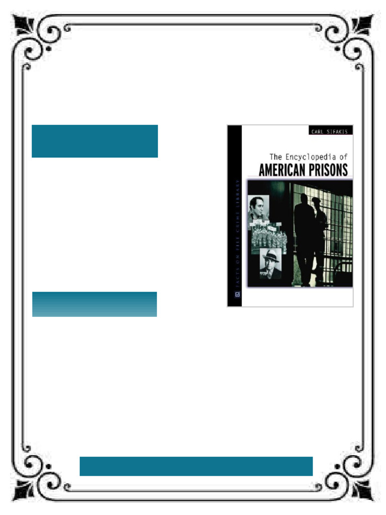 The Encyclopedia of American Prisons Facts on File Crime Library Carl ...