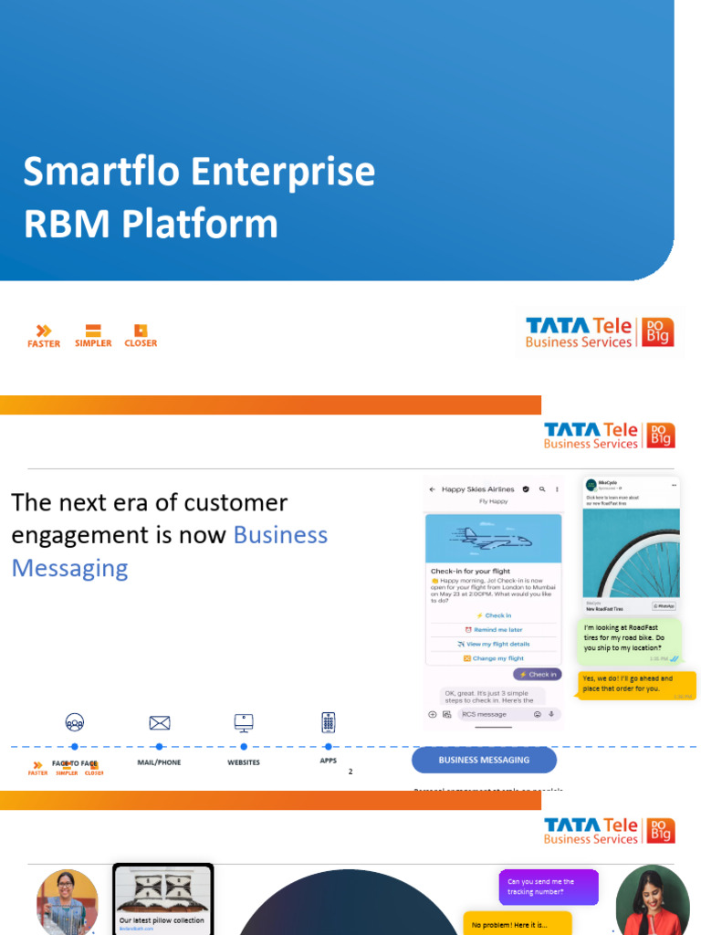 Smartflo Enterprise RCS Platform | PDF | Telecommunications | Mobile Computers
