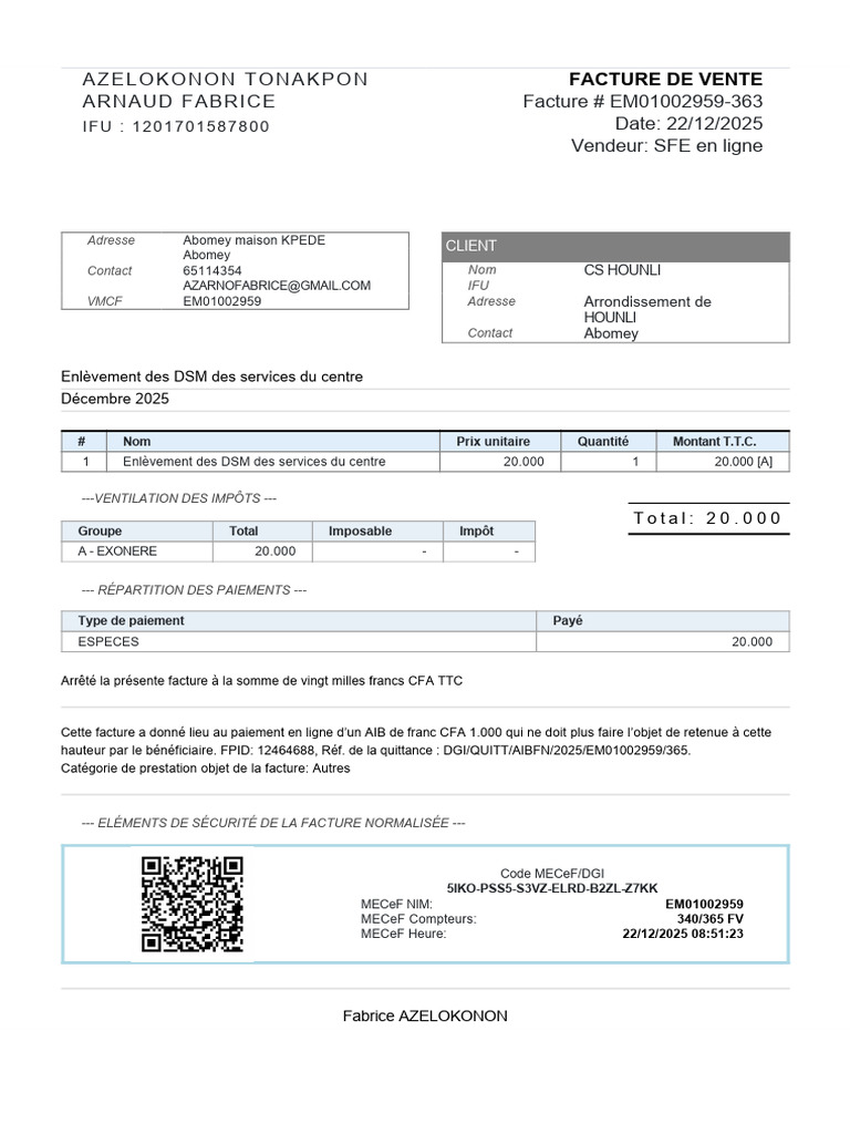 Facture EM01002959-363 20251222085535 | PDF | Documents commerciaux ...