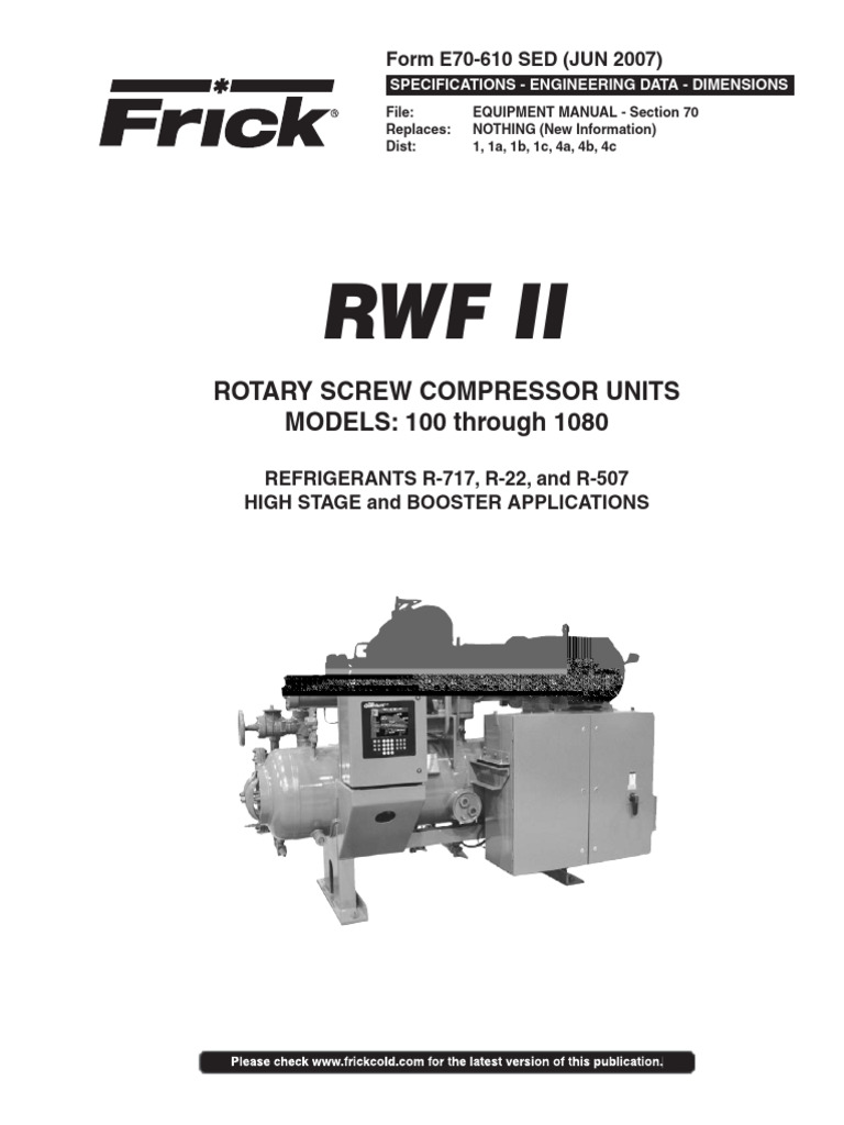 Form E70-610 SED (JUN 2007) | PDF | Electric Motor | Pump