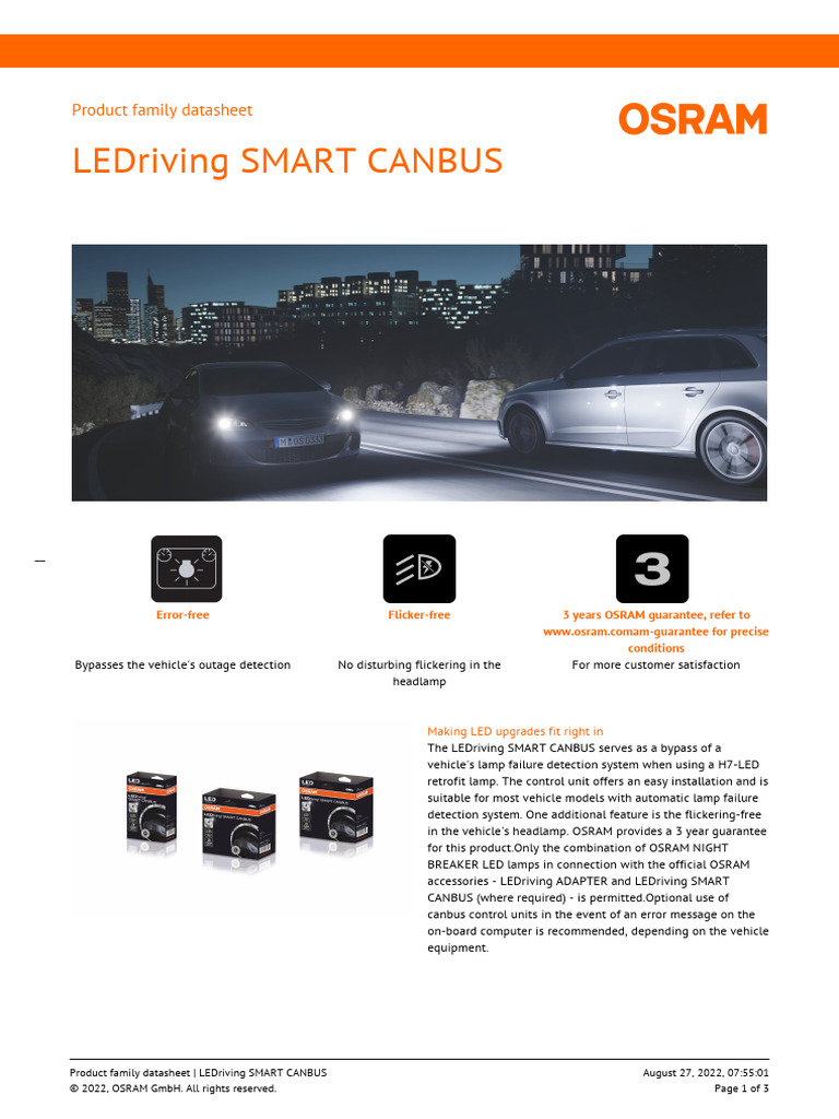 GPS01 3403097 LEDriving SMART CANBUS | PDF | Headlamp | Computing