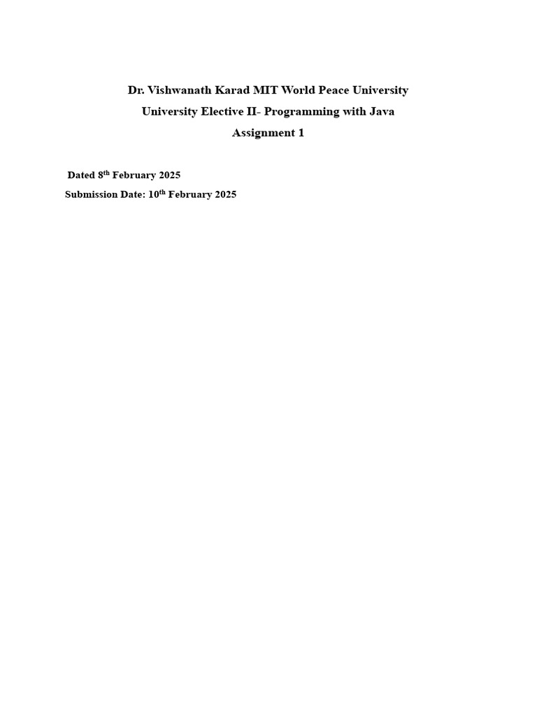 Assignment 1 | PDF