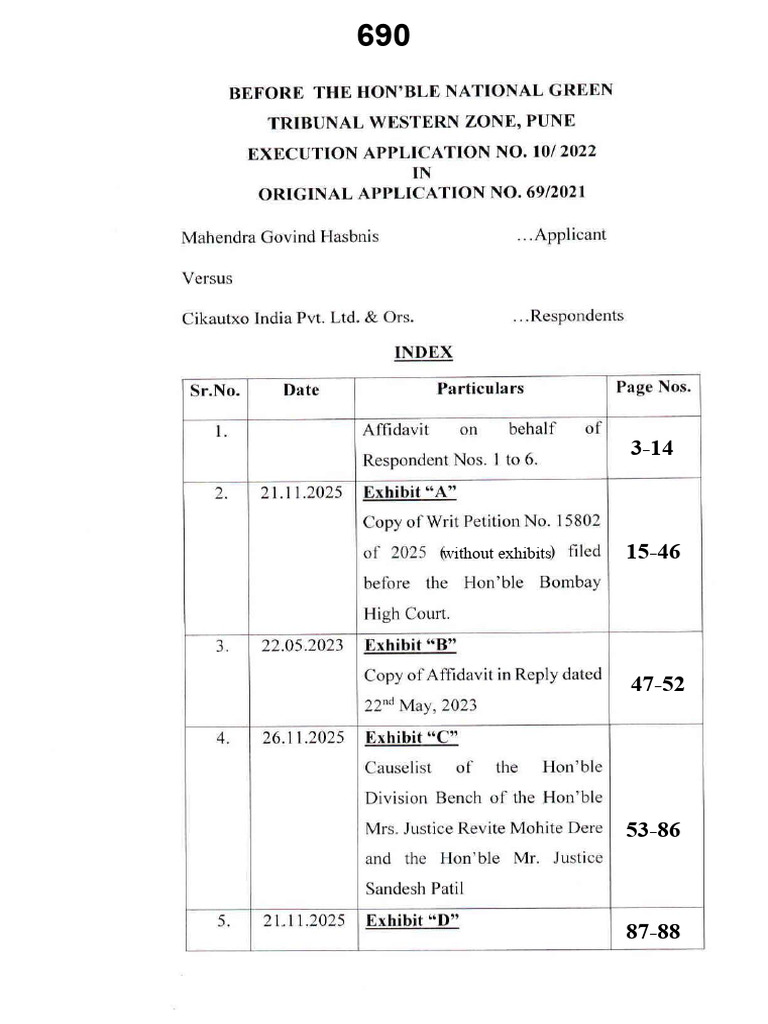 Affidavit by R-1 to 6 in EA No.10-2022 (Page Nos.690-780) | PDF ...